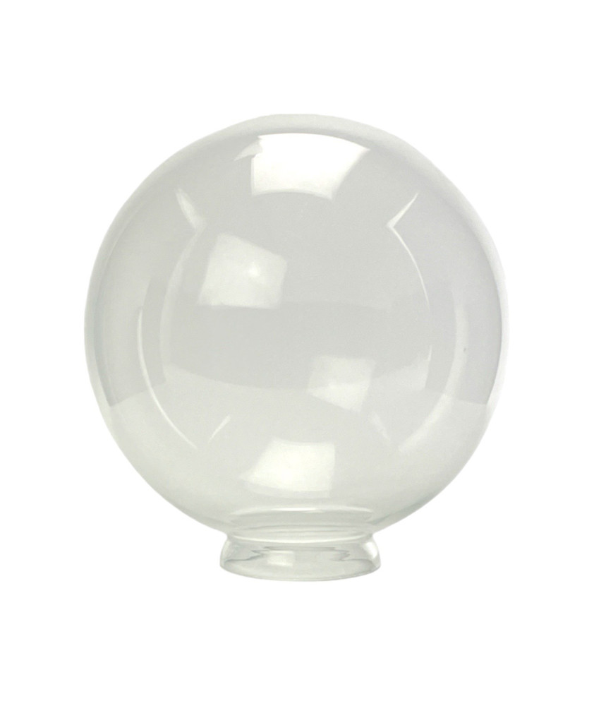 Clear Glass Globe Light Shade 300mm Dia Diameter X 150mm Fitter Neck